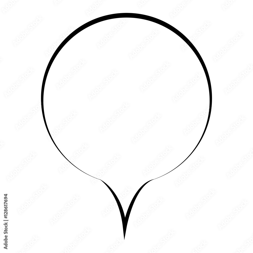 silhouette oval callout for dialogue vector illustration Stock Vector ...