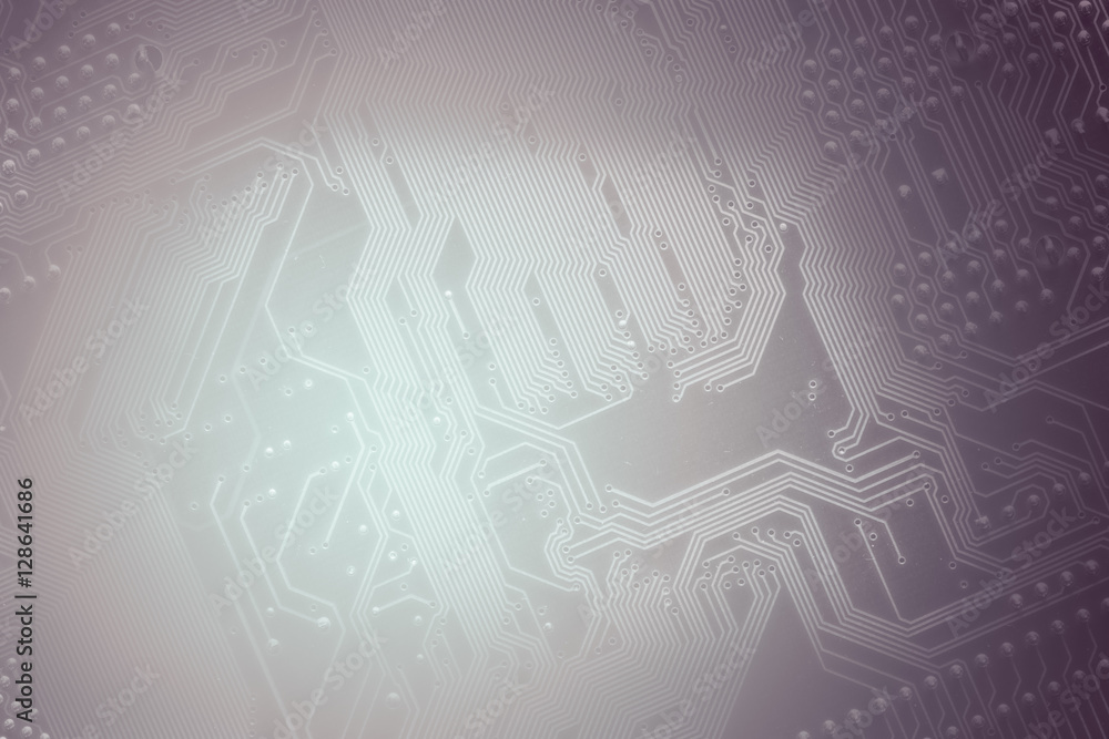 silhouette of a computer motherboard, as a background for your IT ...