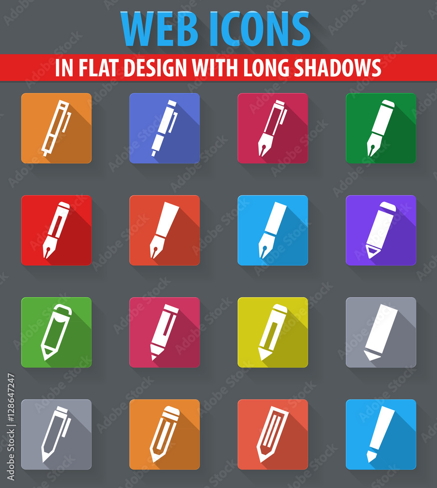 Edit icon set Stock Vector | Adobe Stock