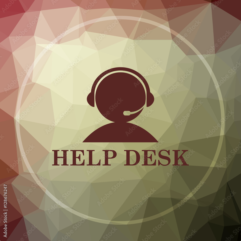 Helpdesk icon Stock Illustration | Adobe Stock
