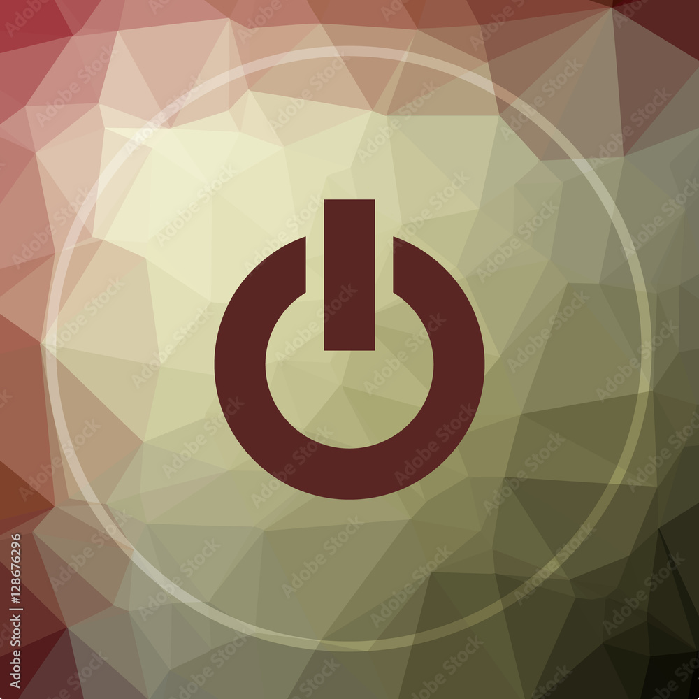 Power button icon Stock Illustration | Adobe Stock