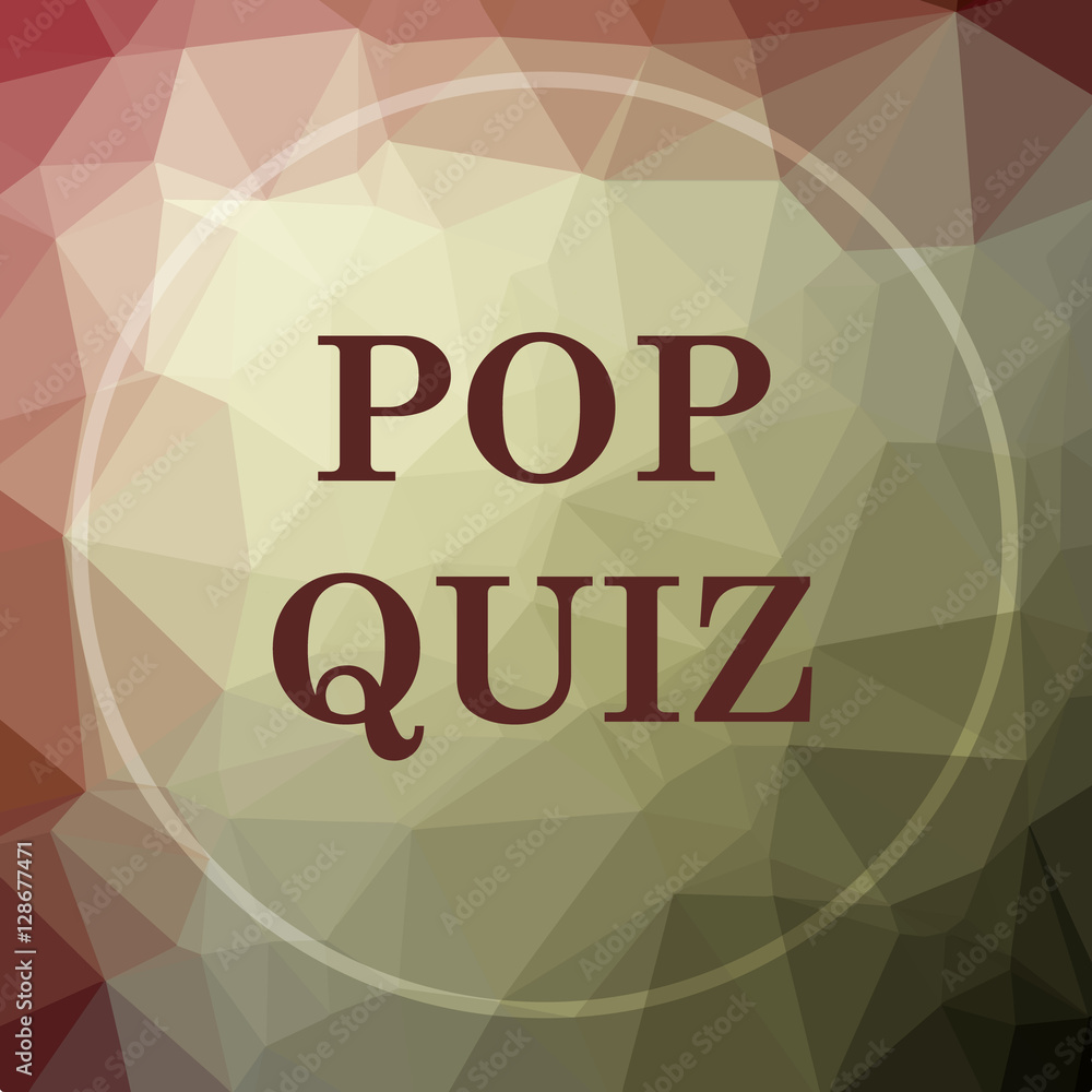 Pop quiz icon Stock Illustration | Adobe Stock