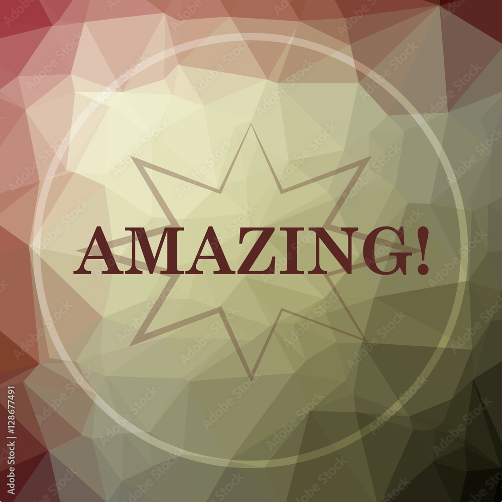 Amazing icon Stock Illustration | Adobe Stock