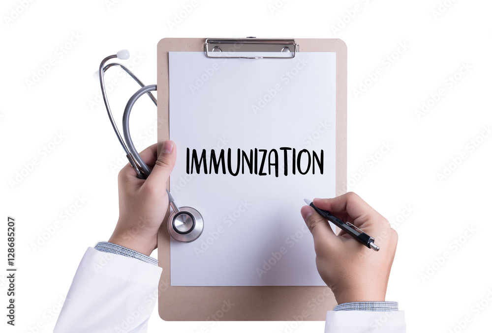IMMUNIZATION Immune System as medical concept , Syringe. Immun Stock ...