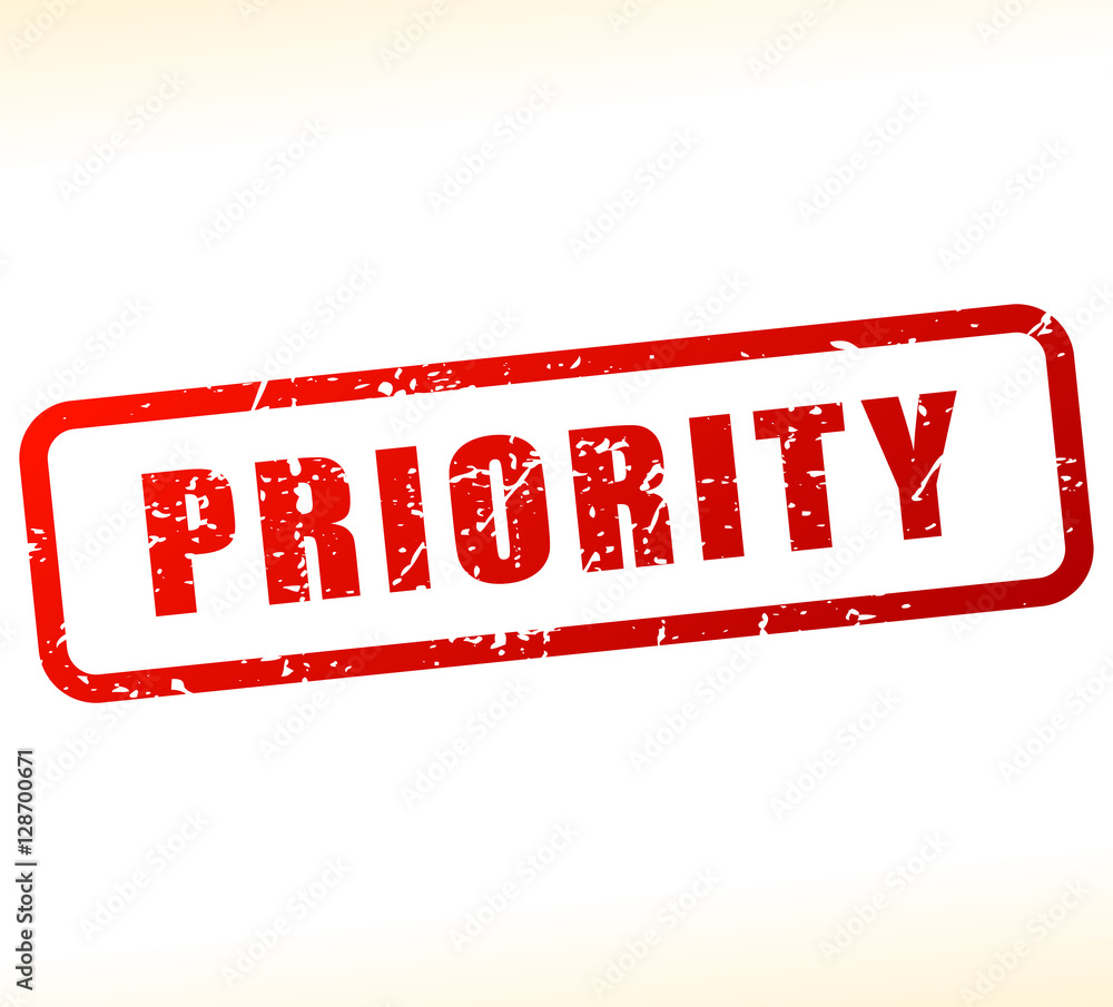 priority stamp on white background Stock Vector | Adobe Stock