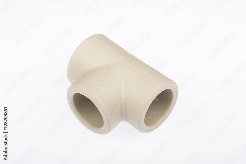 PPR Pipe fittings isolated on white background Stock Photo | Adobe Stock