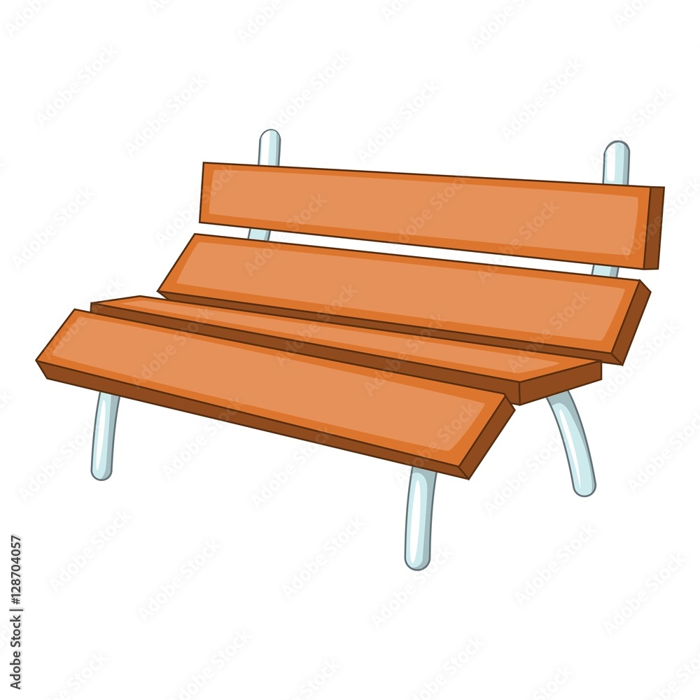Bench icon. Cartoon illustration of bench vector icon for web Stock ...