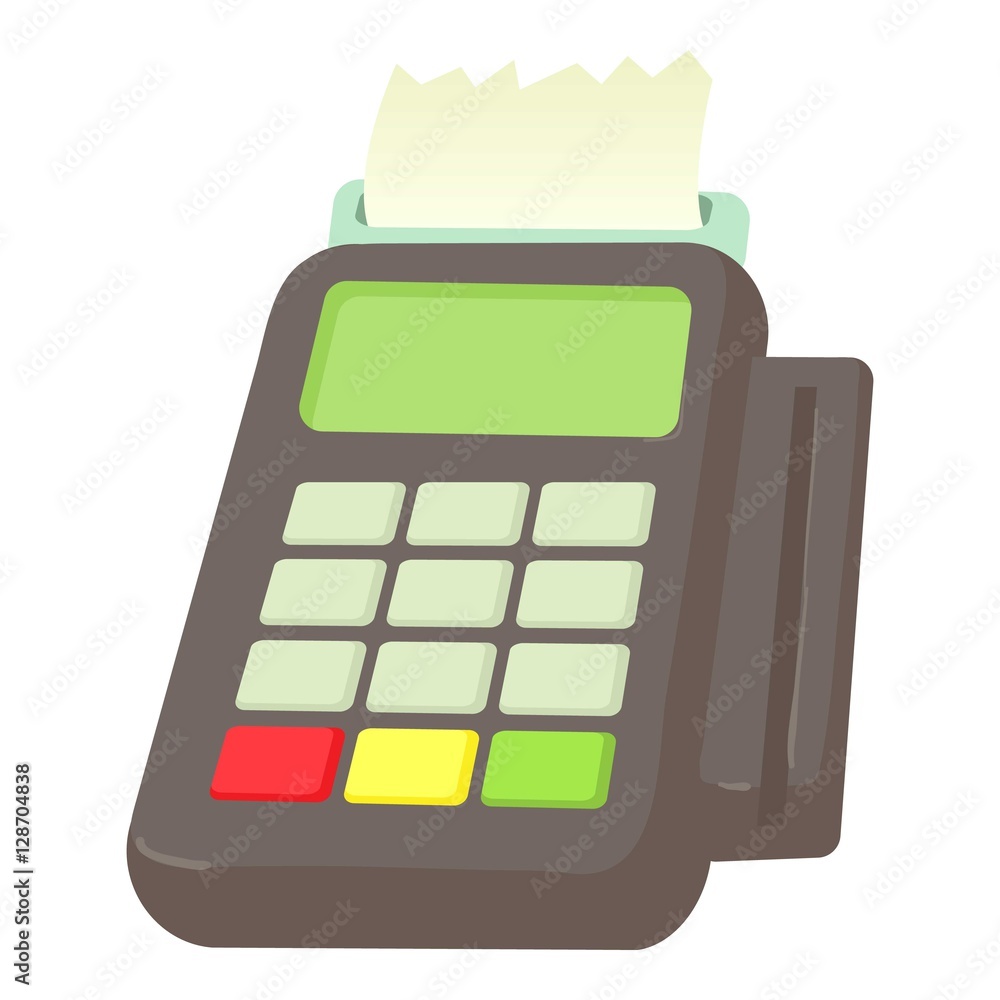 Card reader icon. Cartoon illustration of card reader vector icon for ...