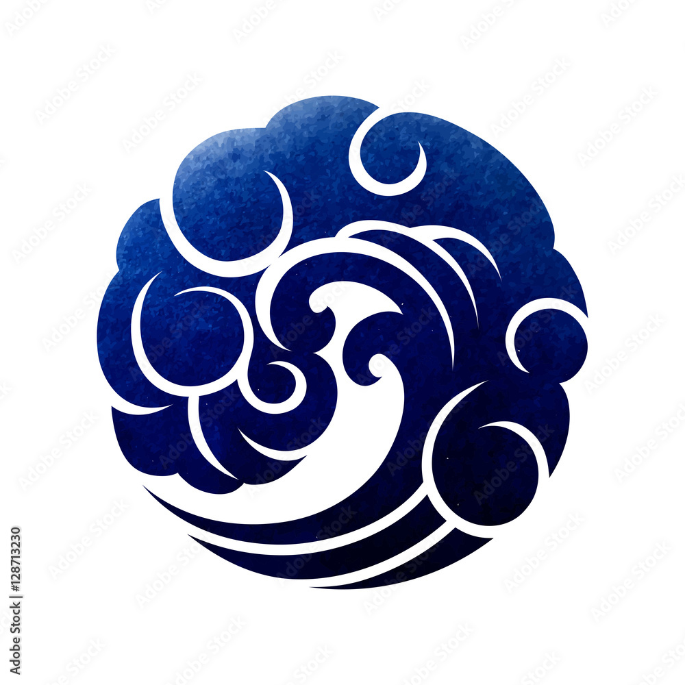 Abstract circle wave Stock Vector | Adobe Stock