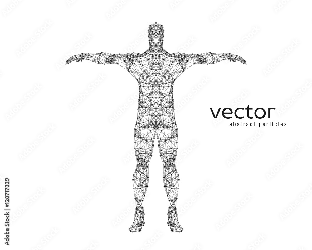 Abstract vector illustration of man. Stock-Vektorgrafik | Adobe Stock