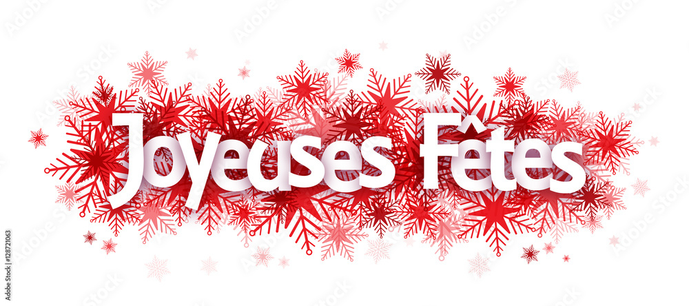 CARTE "JOYEUSES FETES" Stock Vector | Adobe Stock