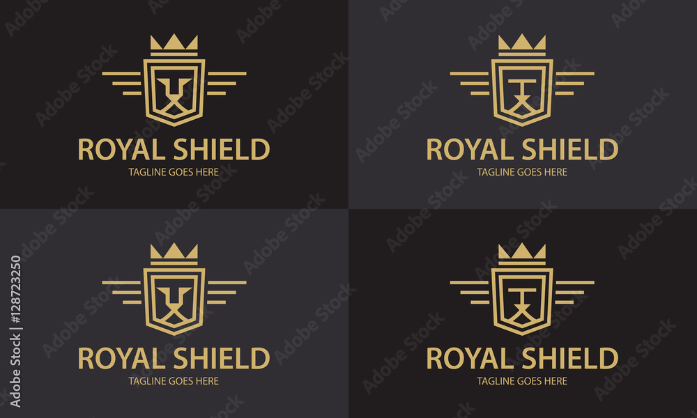 Royal shield logo design template ,Lion shield logo design concept ...