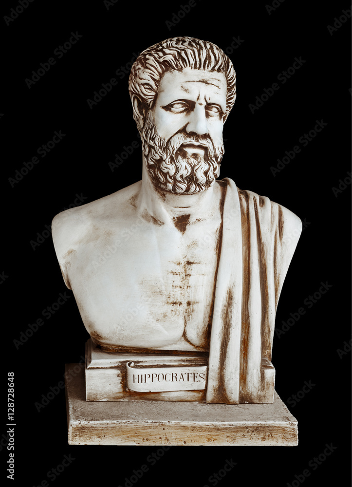 Antique doctor Hippocrates - ancient Greek physician and healer ...