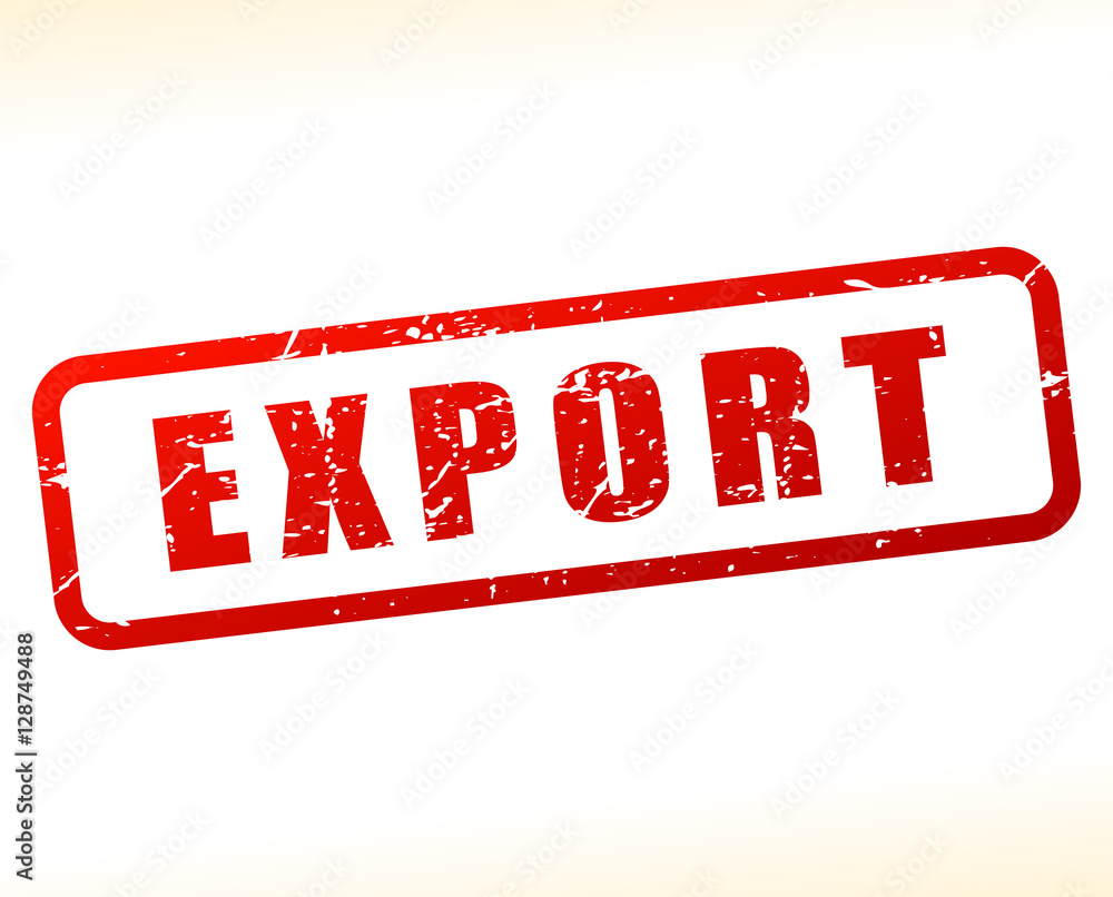 export stamp on white background Stock Vector | Adobe Stock