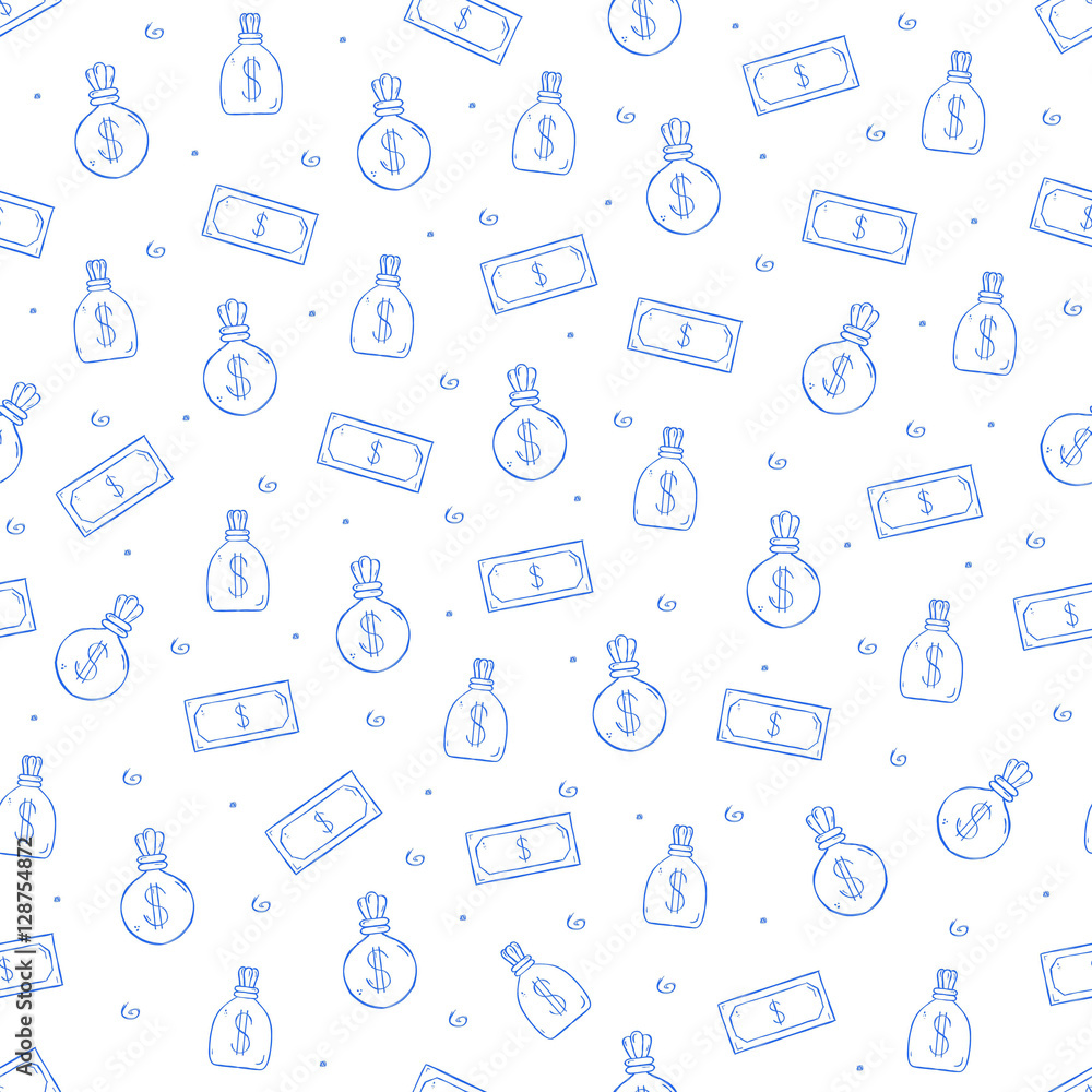 Money icons pattern Stock Vector | Adobe Stock