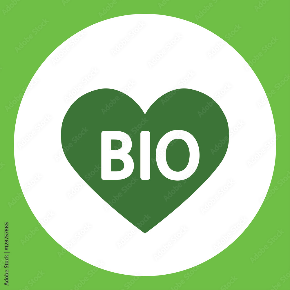 bio sign character biology emblem label word simple icon in circ Stock ...