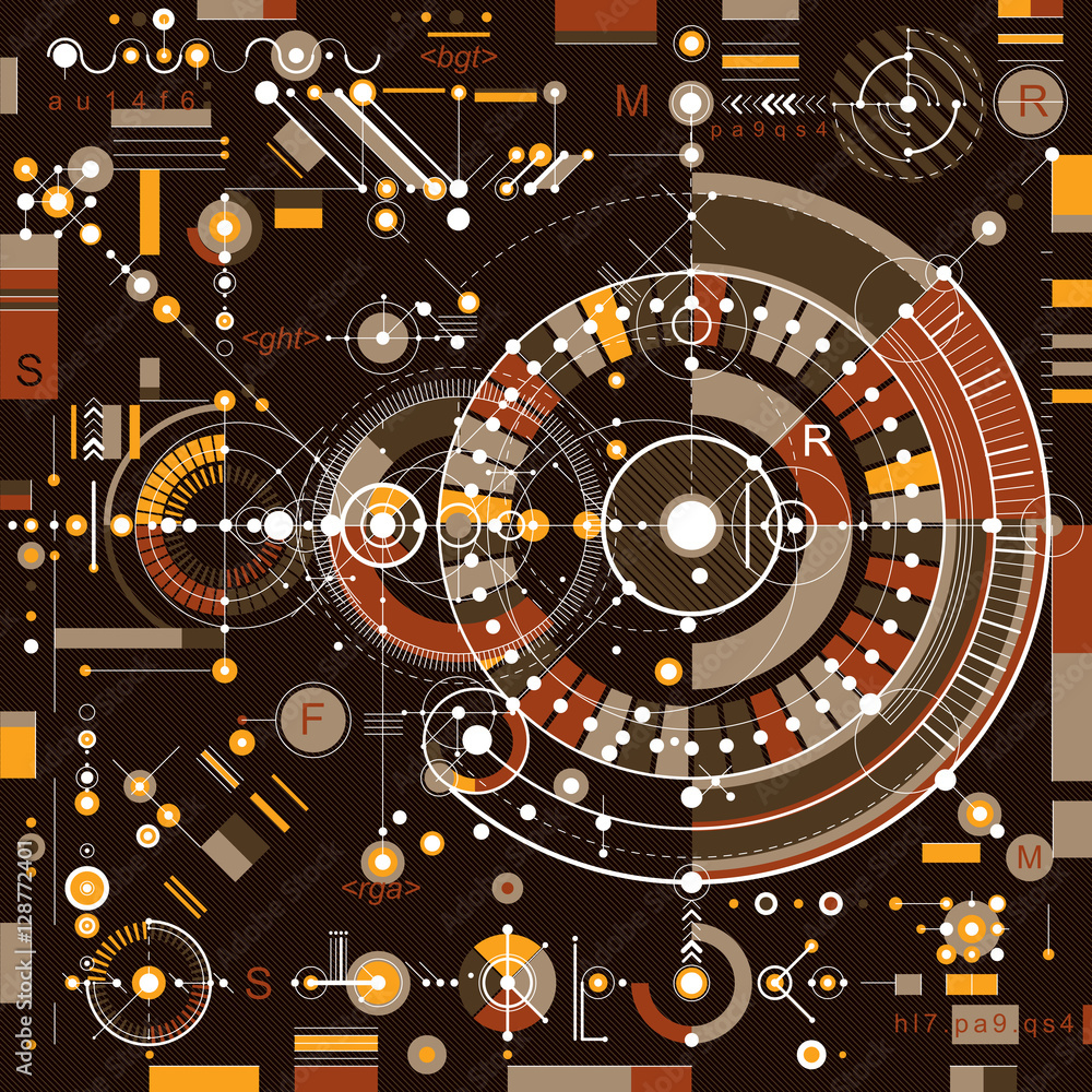 Future technology vector drawing, industrial wallpaper. Graphic Stock ...