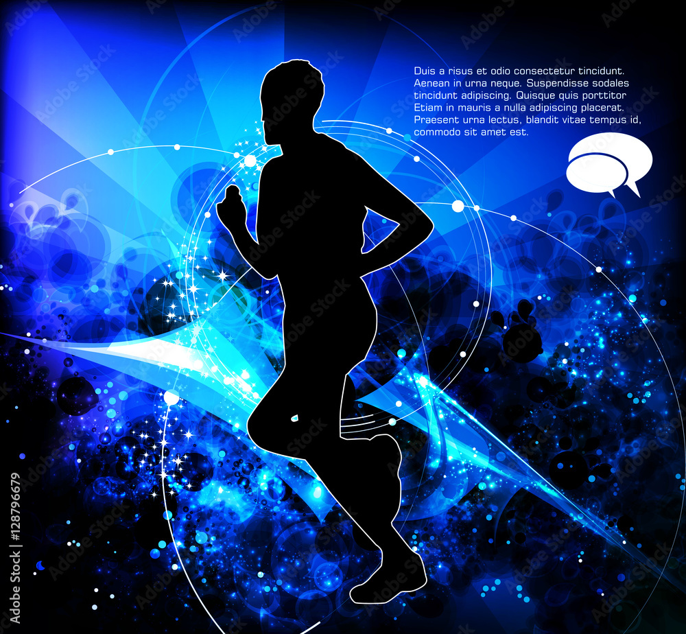 Marathon illustration. Vector Stock Vector | Adobe Stock