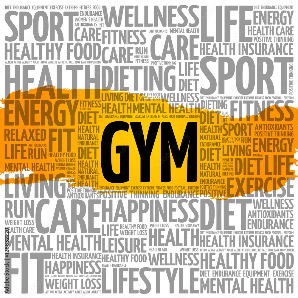 GYM Word Cloud Collage Health Concept Background Stock Vector Adobe gym-word-cloud-collage-health-concept-background-stock-vector-adobe