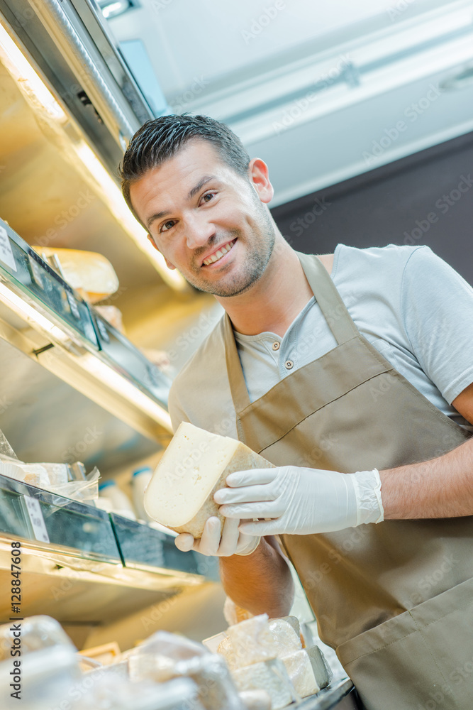 man holding cheese Stock Photo | Adobe Stock