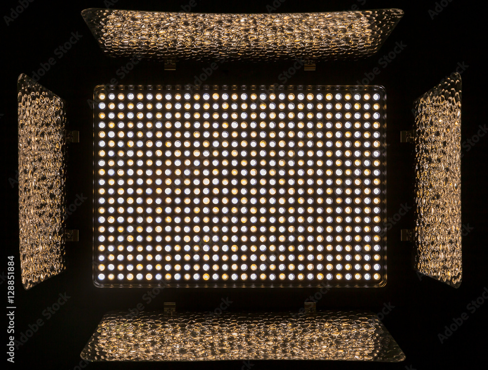 Led flood light with blinds for video and photography. 600 white and ...