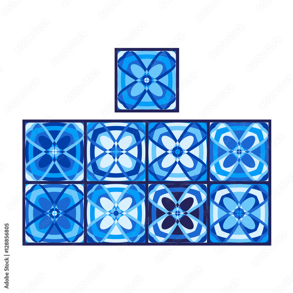 azulejos, tile template. vector Stock Vector | Adobe Stock
