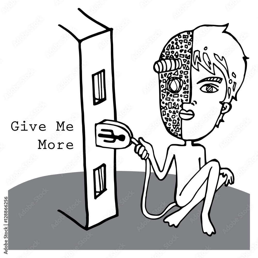 computer man cartoon vector character Stock Illustration | Adobe Stock