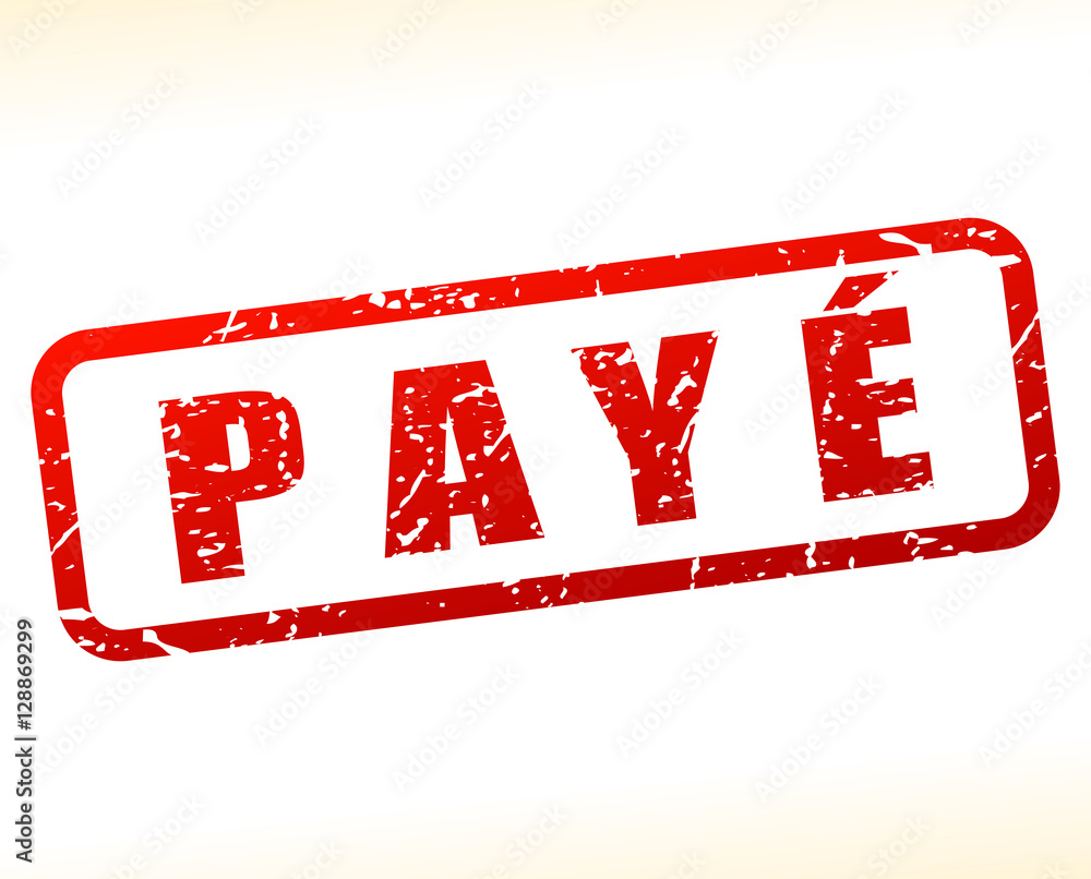 Vecteur Stock texte payé tamponné | Adobe Stock