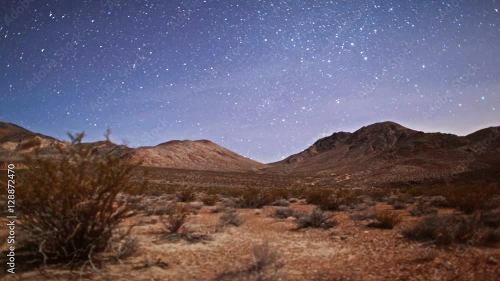 Stars Over Death Valley Desert Night Sky Stock Video | Adobe Stock