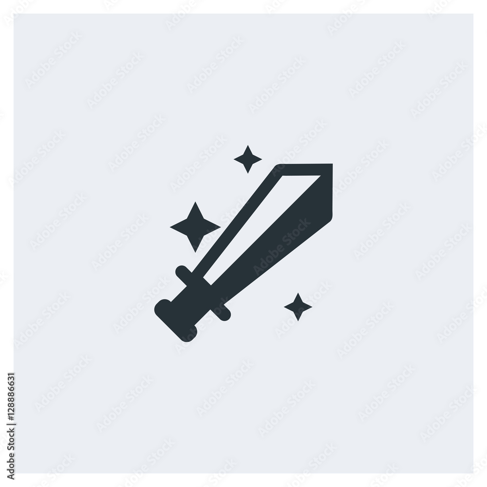 Sword icon Stock Vector | Adobe Stock
