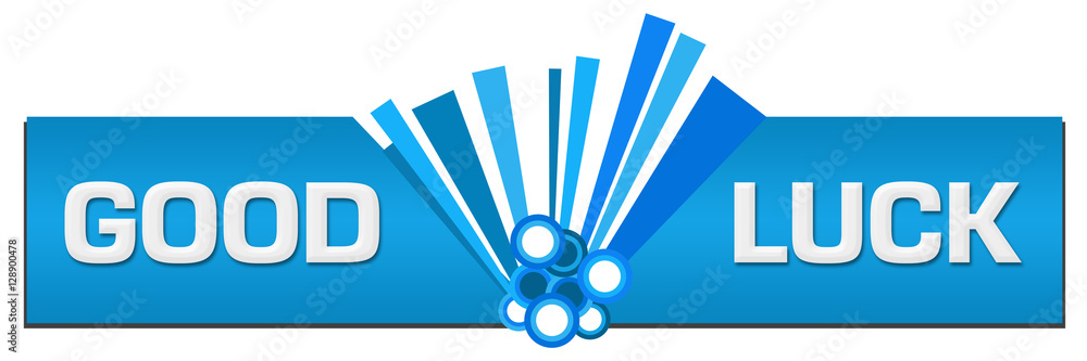 Good Luck Blue Graphic Center Stock Illustration | Adobe Stock