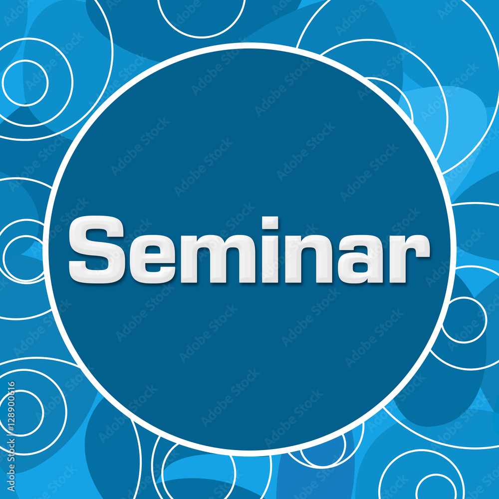 Seminar Blue Abstract Background Stock Illustration | Adobe Stock