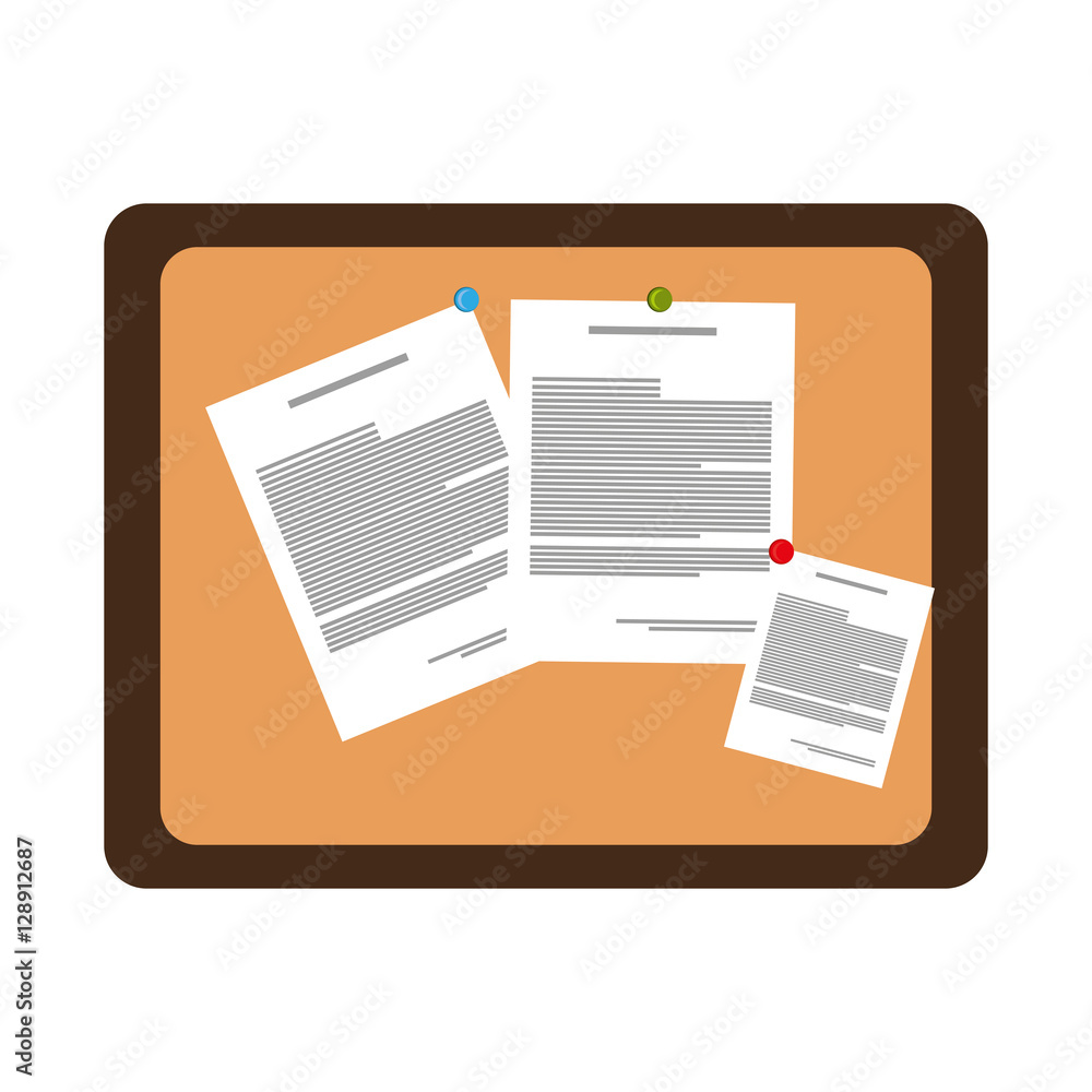 wooden board with information vector illustration design Stock Vector ...