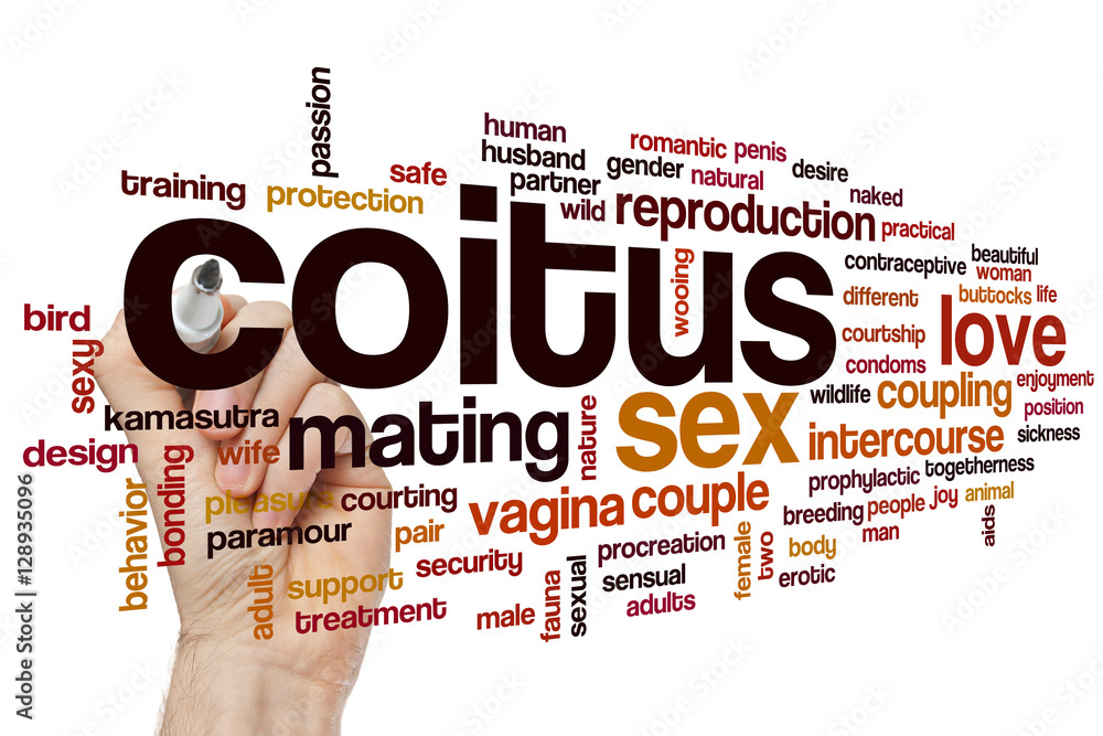 Coitus word cloud concept Stock Photo | Adobe Stock