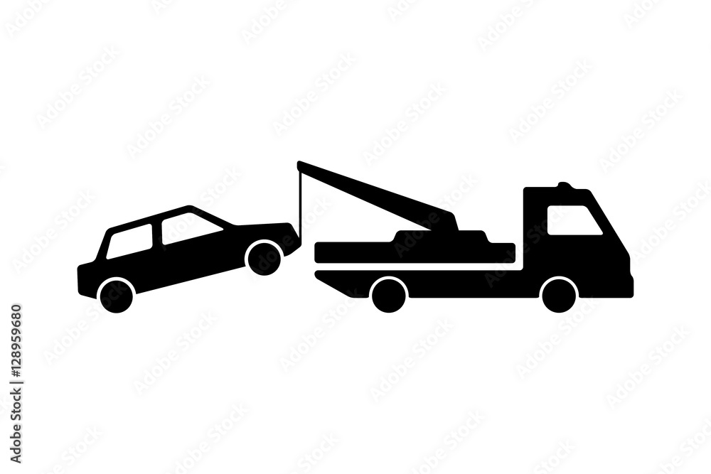 Vektor - Parkverbot - Widerrechtlich geparkte Fahrzeuge werden ...