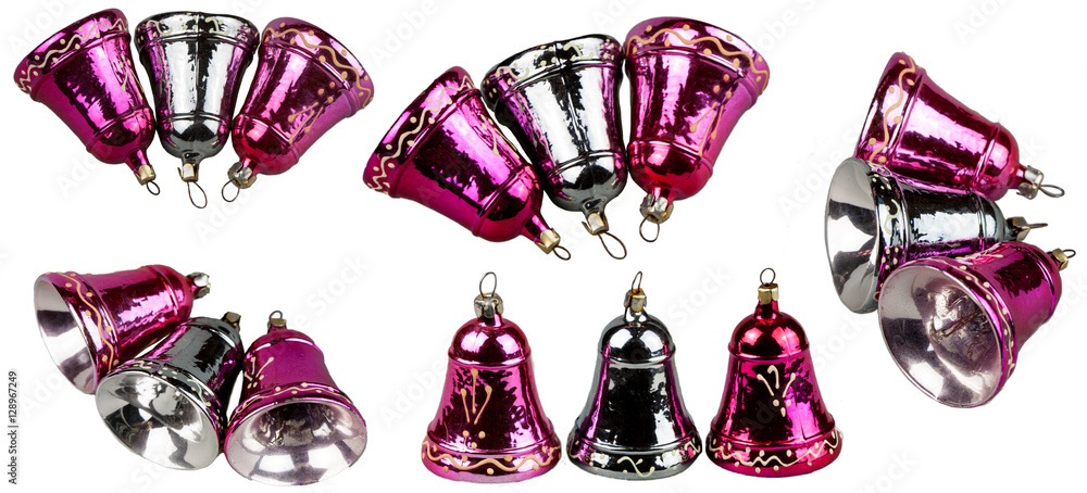 Vintage Christmas bells glass for Christmas tree decorations of the ...
