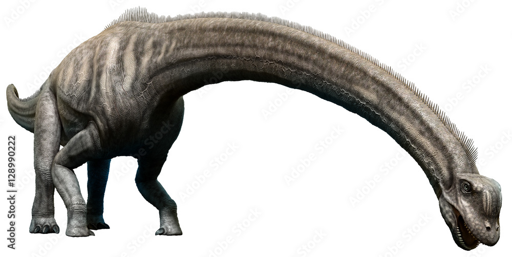 Sauroposeidon from the Cretaceous era 3D illustration Stock ...