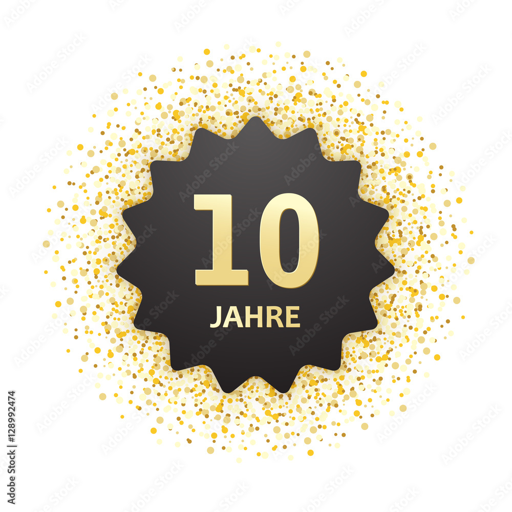 10 Jahre Jubiläum Stock Vector | Adobe Stock