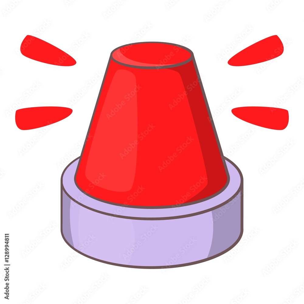 Siren icon. Cartoon illustration of siren vector icon for web design ...