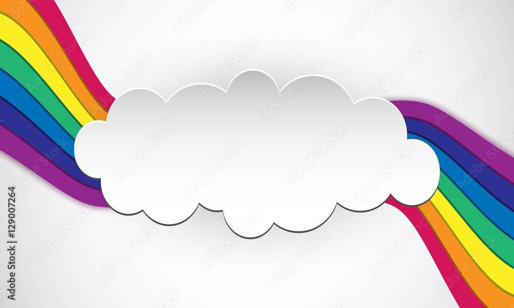 Rainbow Abstract White Backgrounds