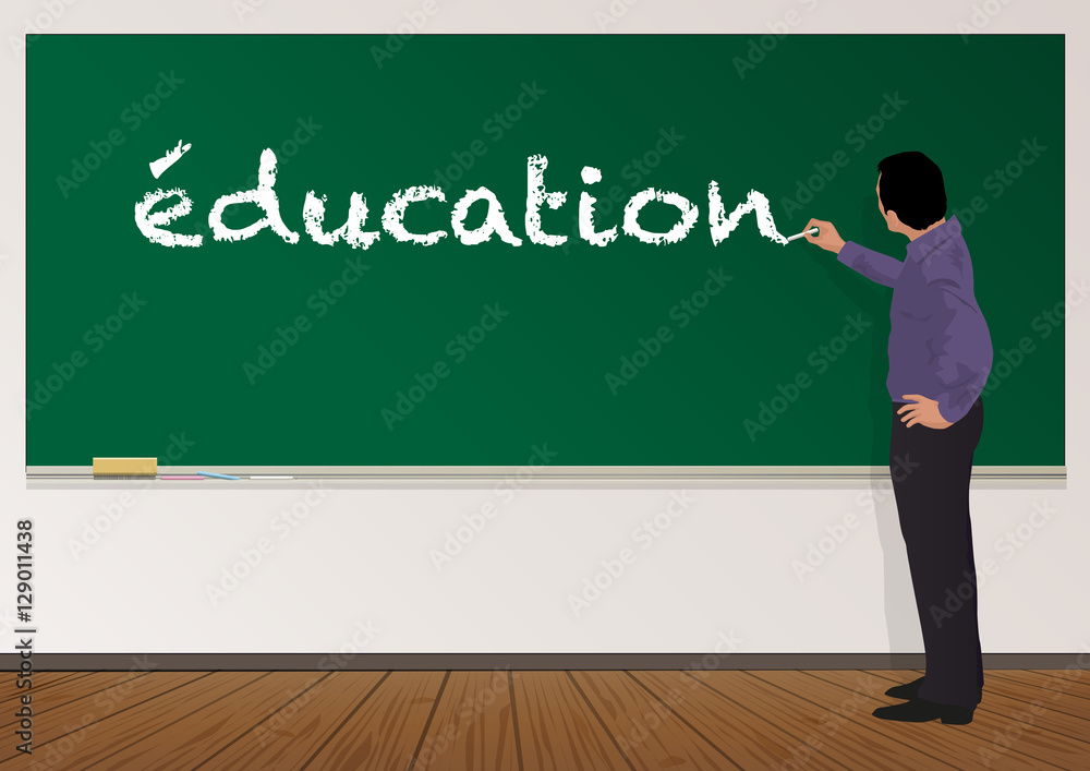 éducation - Tableau - Professeur vector de Stock | Adobe Stock