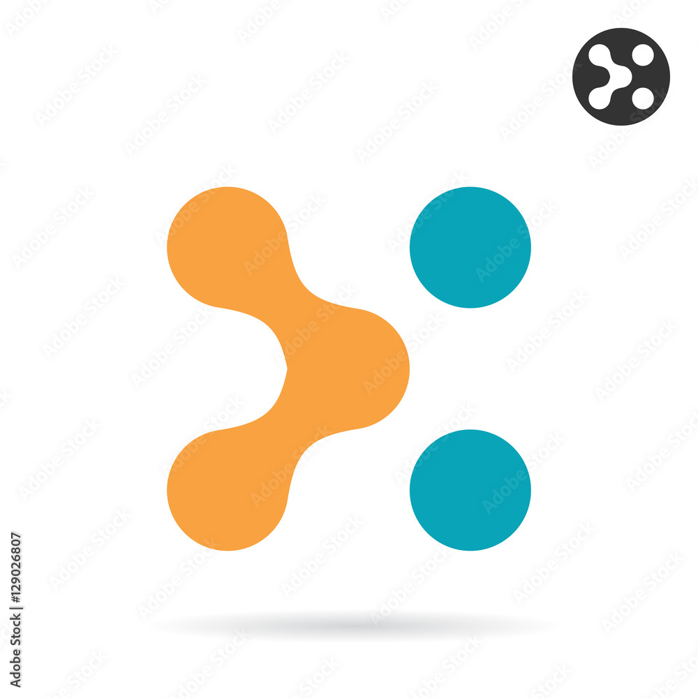 X letter, cross shape logo illustration Stock Vector | Adobe Stock