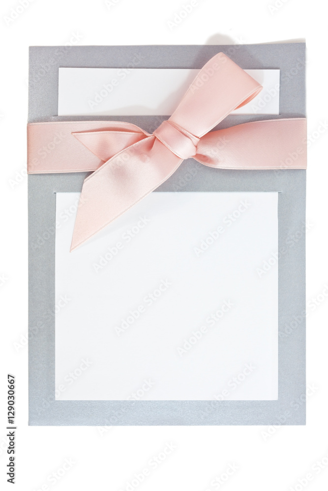 Pink Ribbon Bow Border