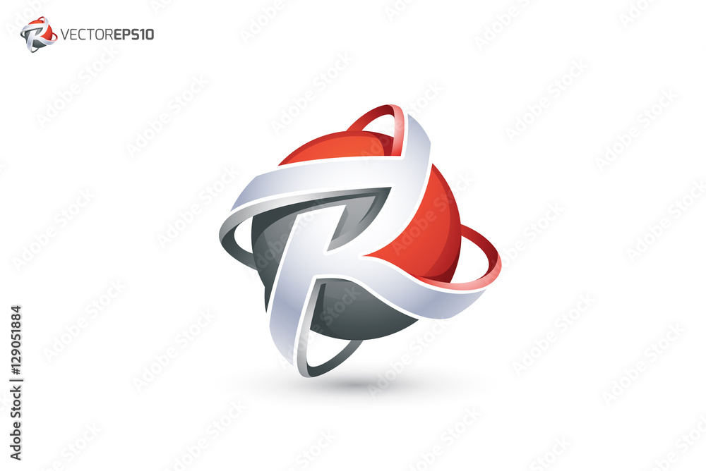 3d R Logo