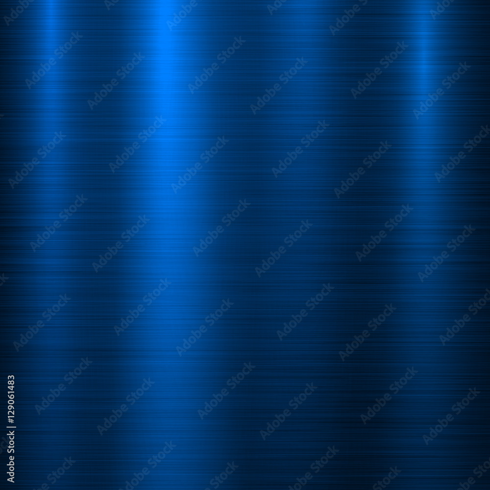 Blue metal technology background with abstract polished, brushed ...