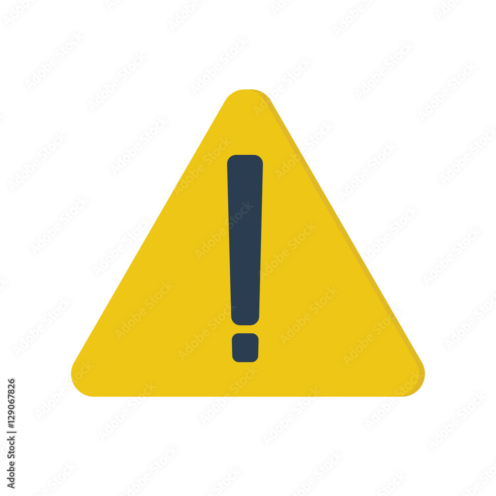 Flat Warning Icon