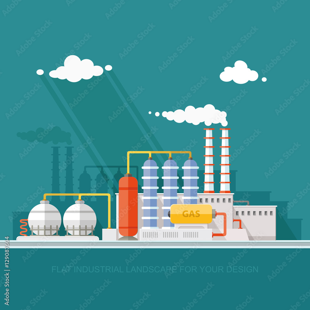 Gas storage spheres tank in petrochemical plant. Extraction and Stock ...