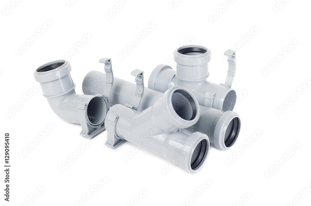 pvc pipe connection white background Stock Photo | Adobe Stock