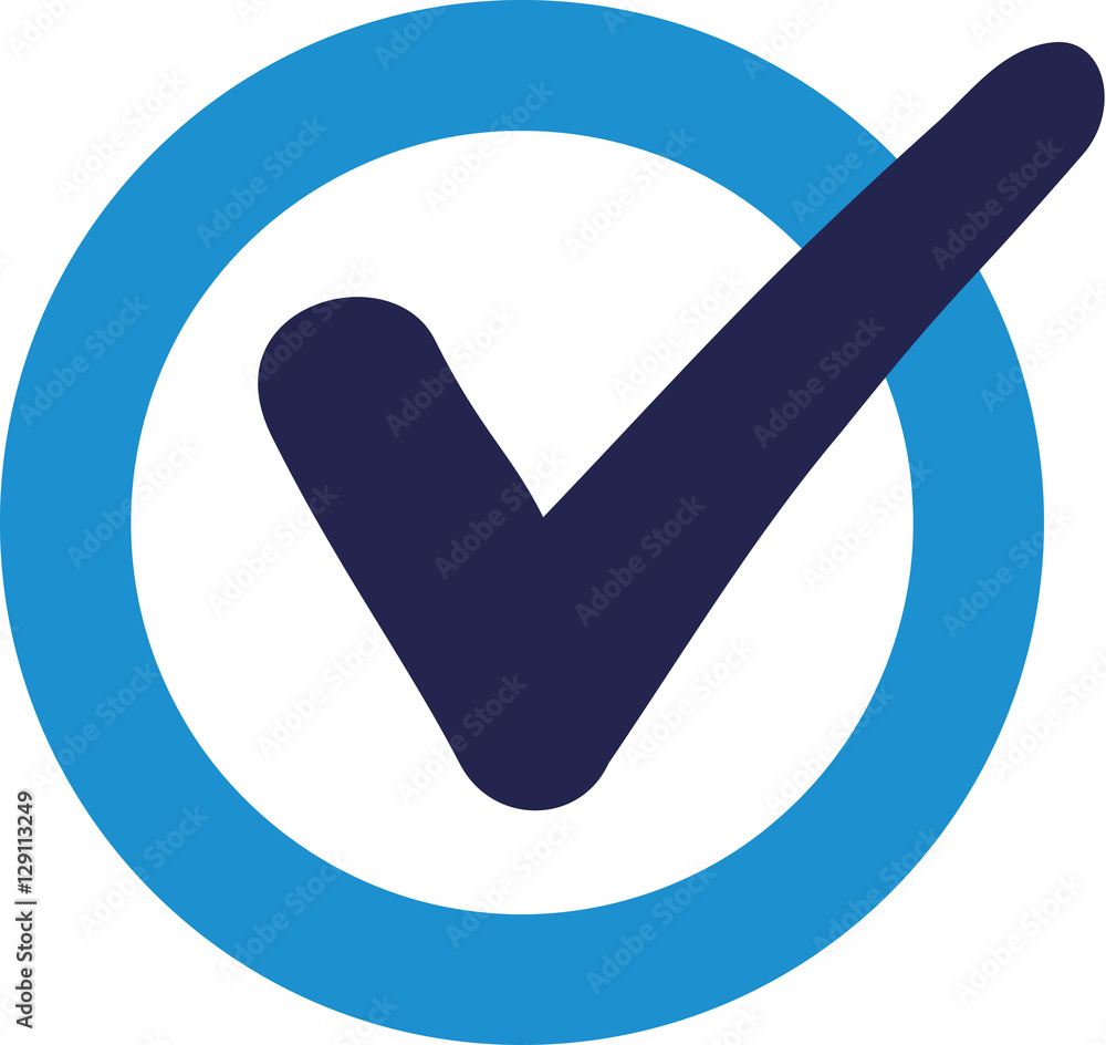 Check in circle Stock Vector | Adobe Stock