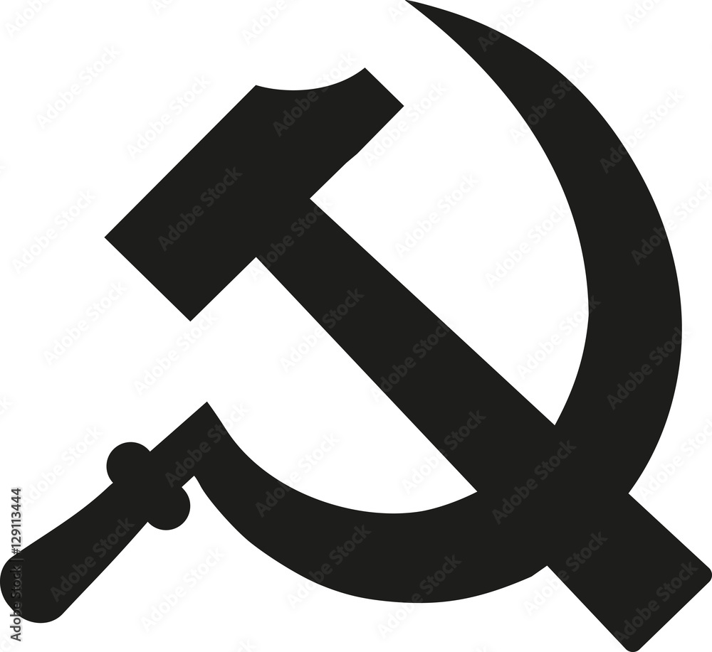 Hammer and sickle - communism sign Stock Vector | Adobe Stock